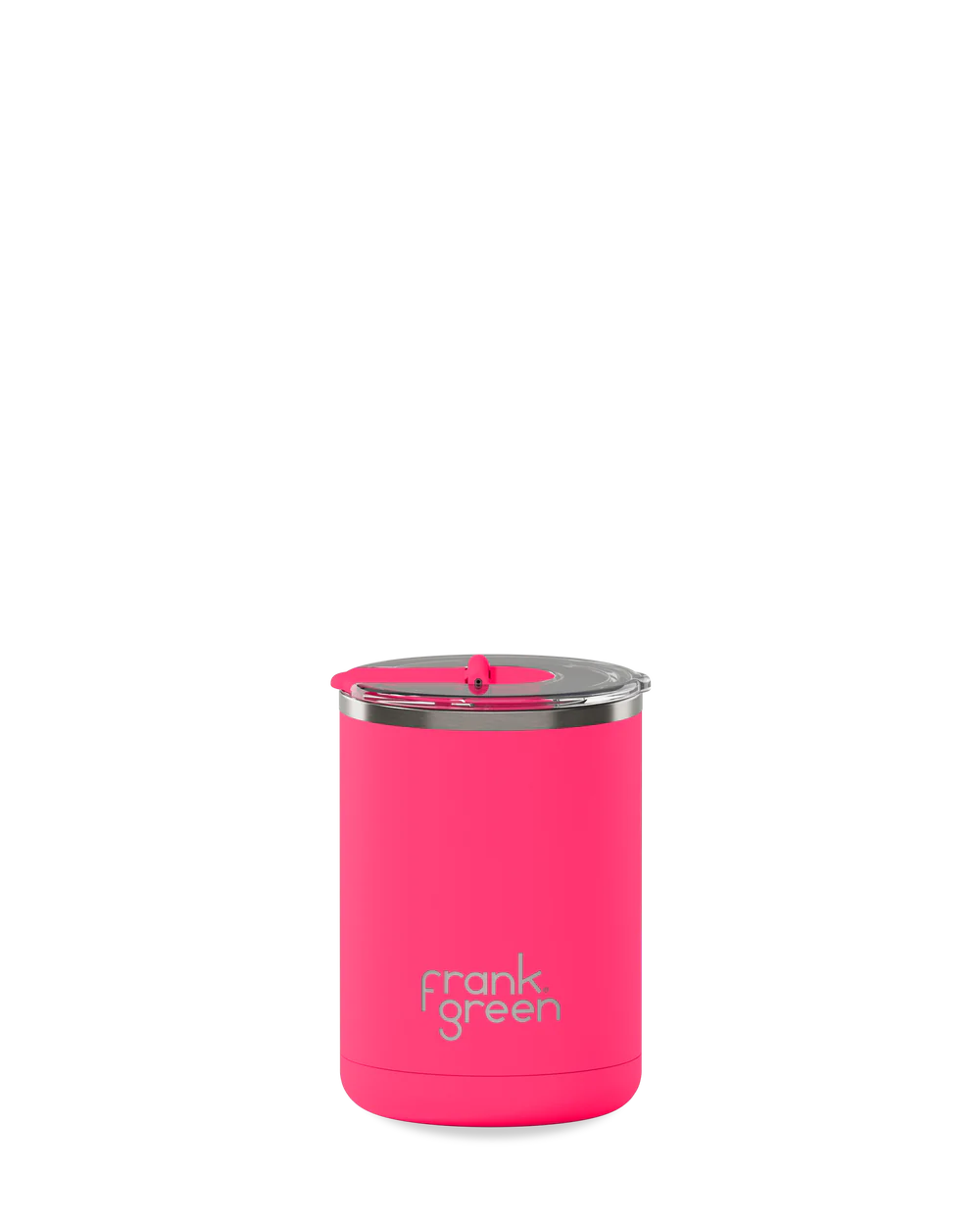 Frank Green Neon Pink Ceramic Coffee Cup With Hinged Lid - 355ml (12oz ...