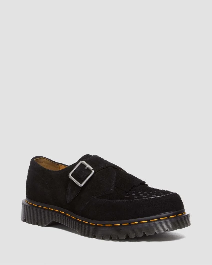 Dr. Martens Ramsey Monk Suede Creepers - Black Desert Oasis – TrueGritNZ