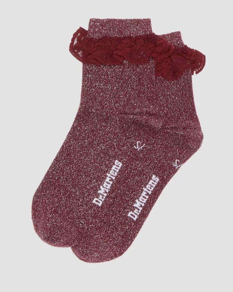 Dr. Martens Frill Sock Organic Cotton Blend - Cherry Red – TrueGritNZ