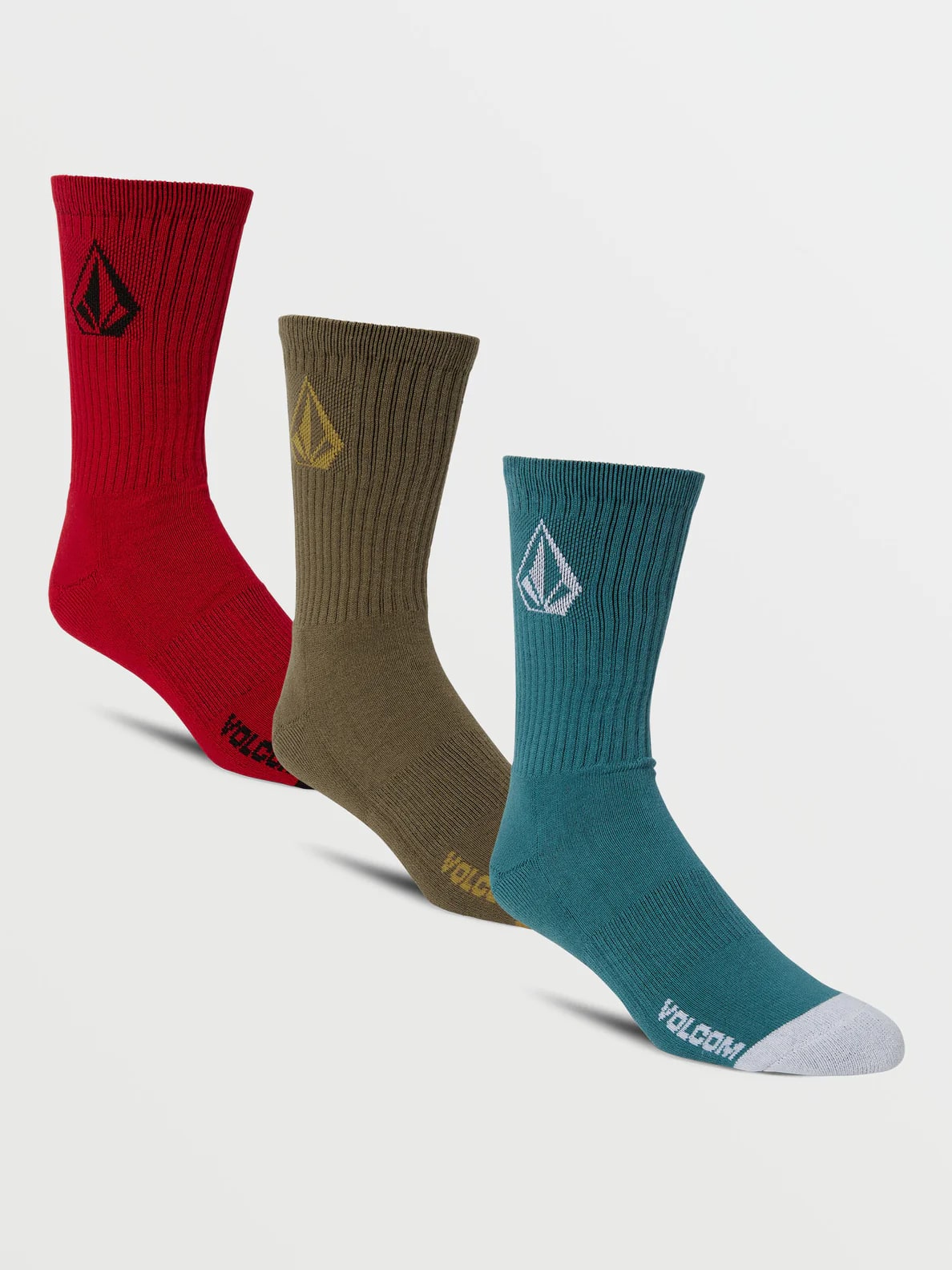 Volcom Full Stone Sock 3 Pack - Multi – TrueGritNZ