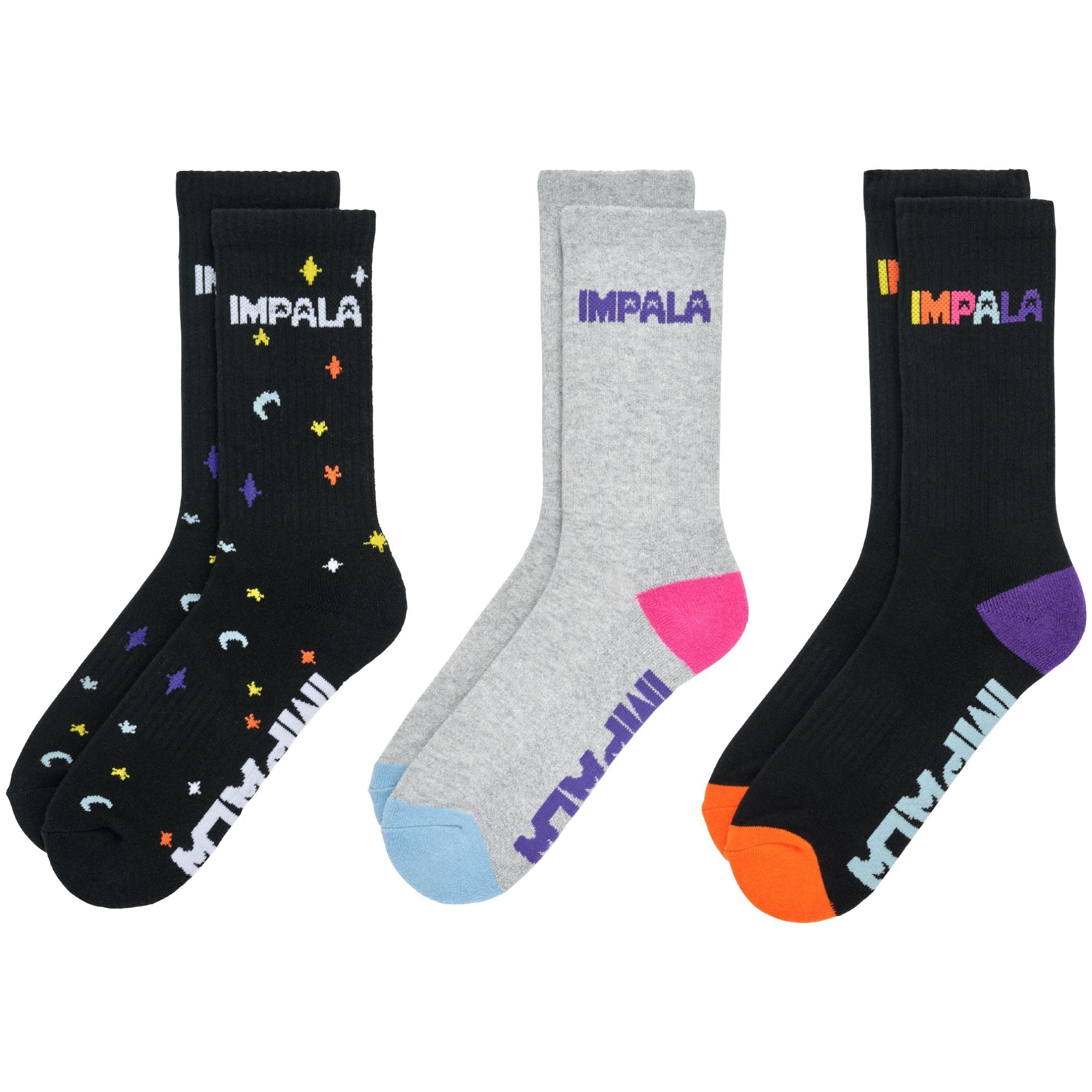 Impala Skate Socks 3 Pack - Twinkle – TrueGritNZ