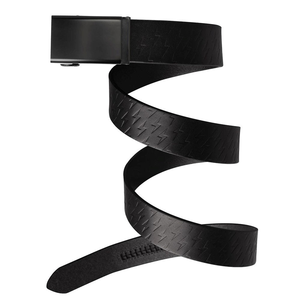 Mission Belt Swat Black Buckle / 40mm Black Bolt Embossed Full Grain L ...