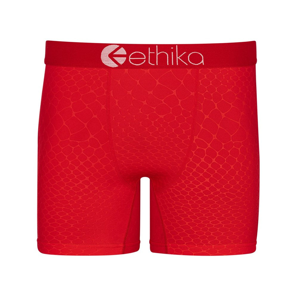 Ethika Mens Python Embossed Red Mid – TrueGritNZ