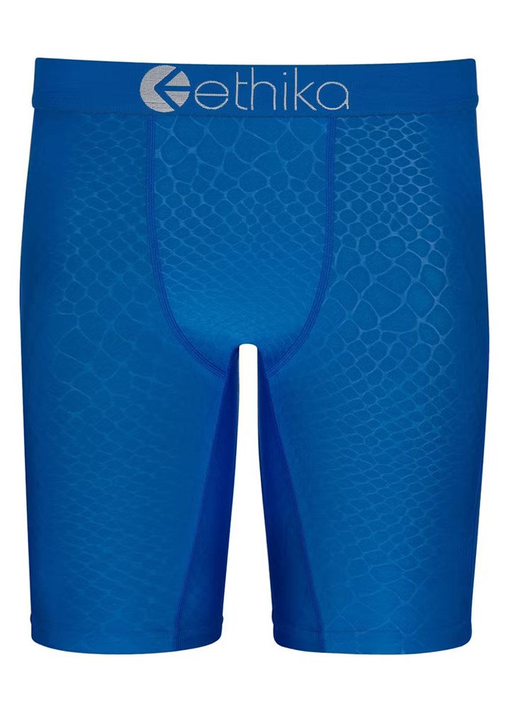 Ethika Mens Python Embossed Blue Staple – TrueGritNZ