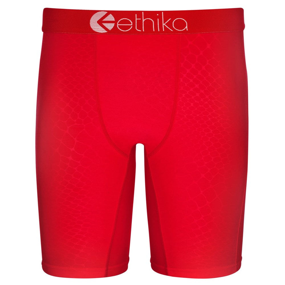 Ethika Mens Python Embossed Red Staple – TrueGritNZ
