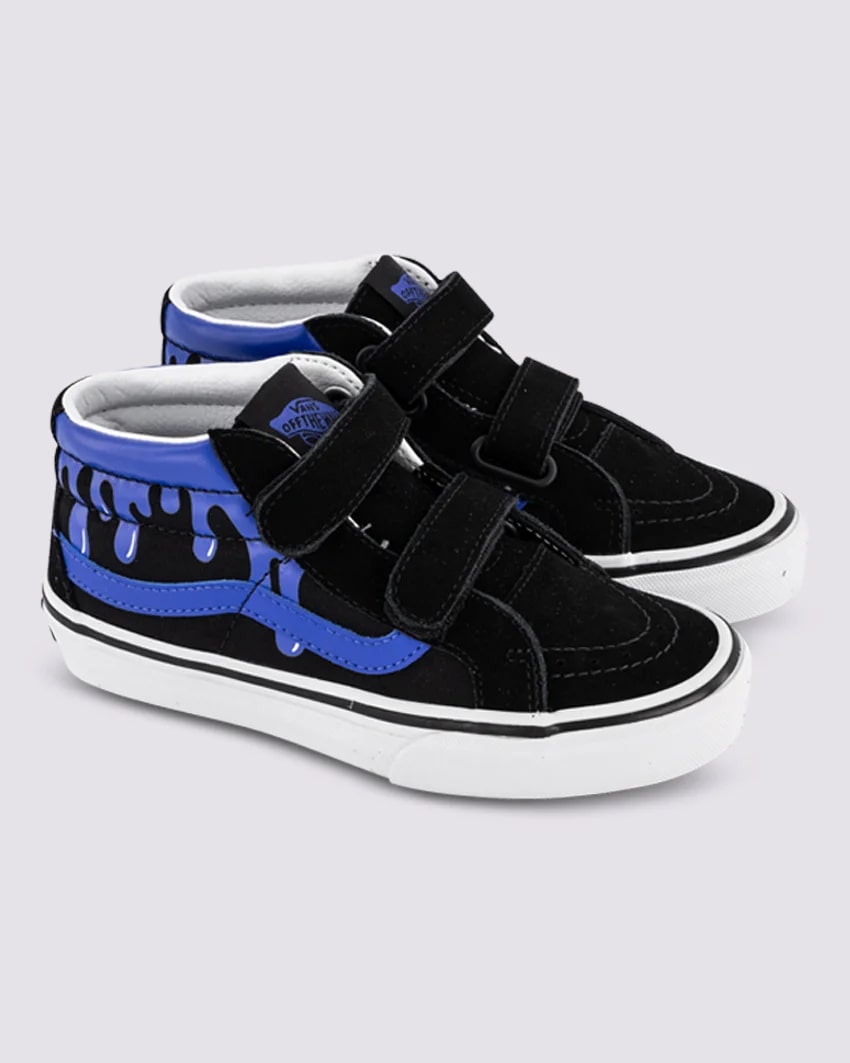 Vans Sk8-Mid Reissue Kids V Glow Slime - Black / Blue – TrueGritNZ