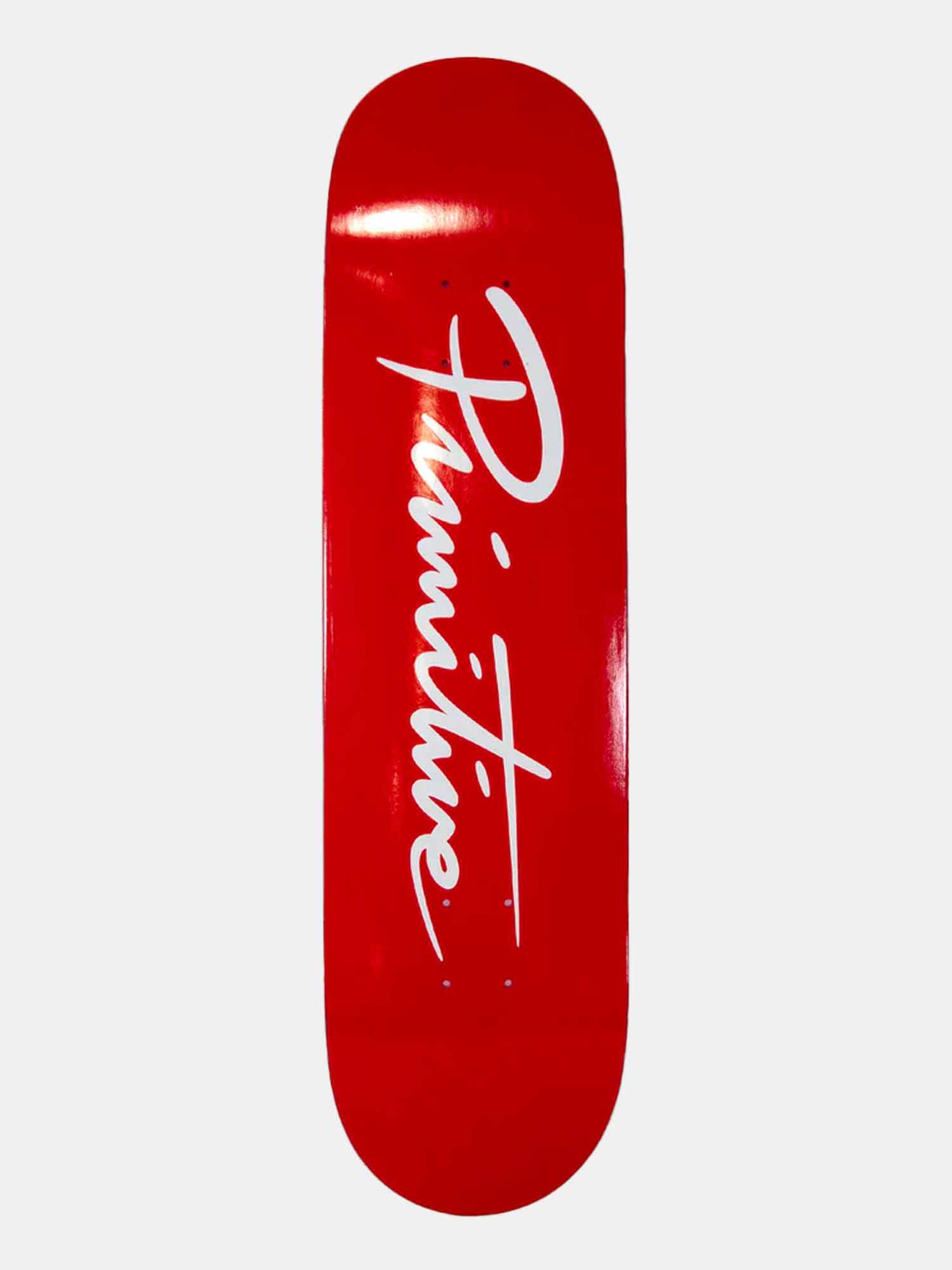 PRIMITIVE DECK NUEVO SCRIPT CORE RED 8.125 – TrueGritNZ