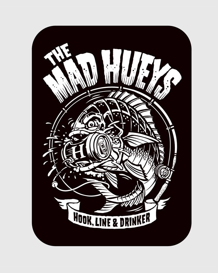 The Mad Hueys Hook Line & Drinker Sticker – TrueGritNZ